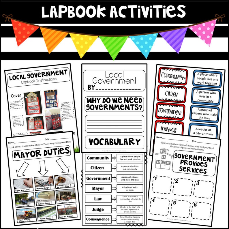 Local Government Interactive Lapbook (Download Now) - Etsy
