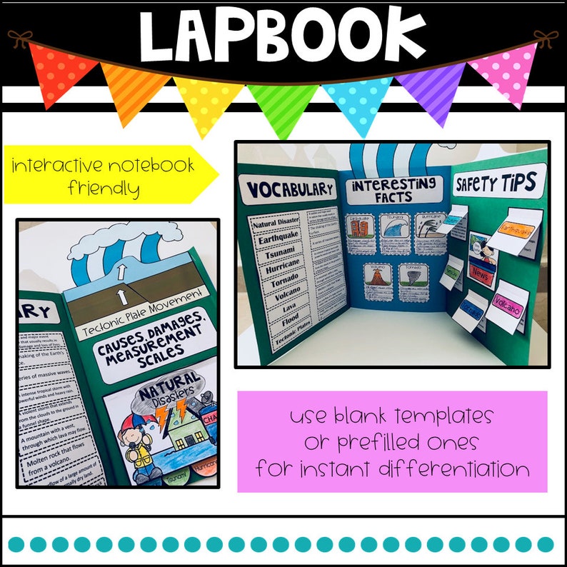Natural Disasters Interactive Lapbook and Mini-unit - Etsy