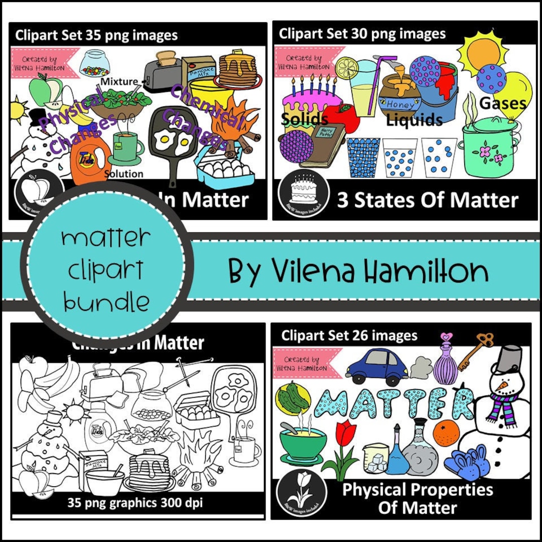 Matter Science Clipart Bundle - Etsy