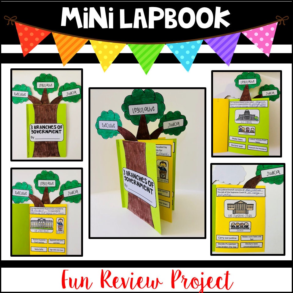 3 Branches of Government Mini Interactive Lapbook - Etsy