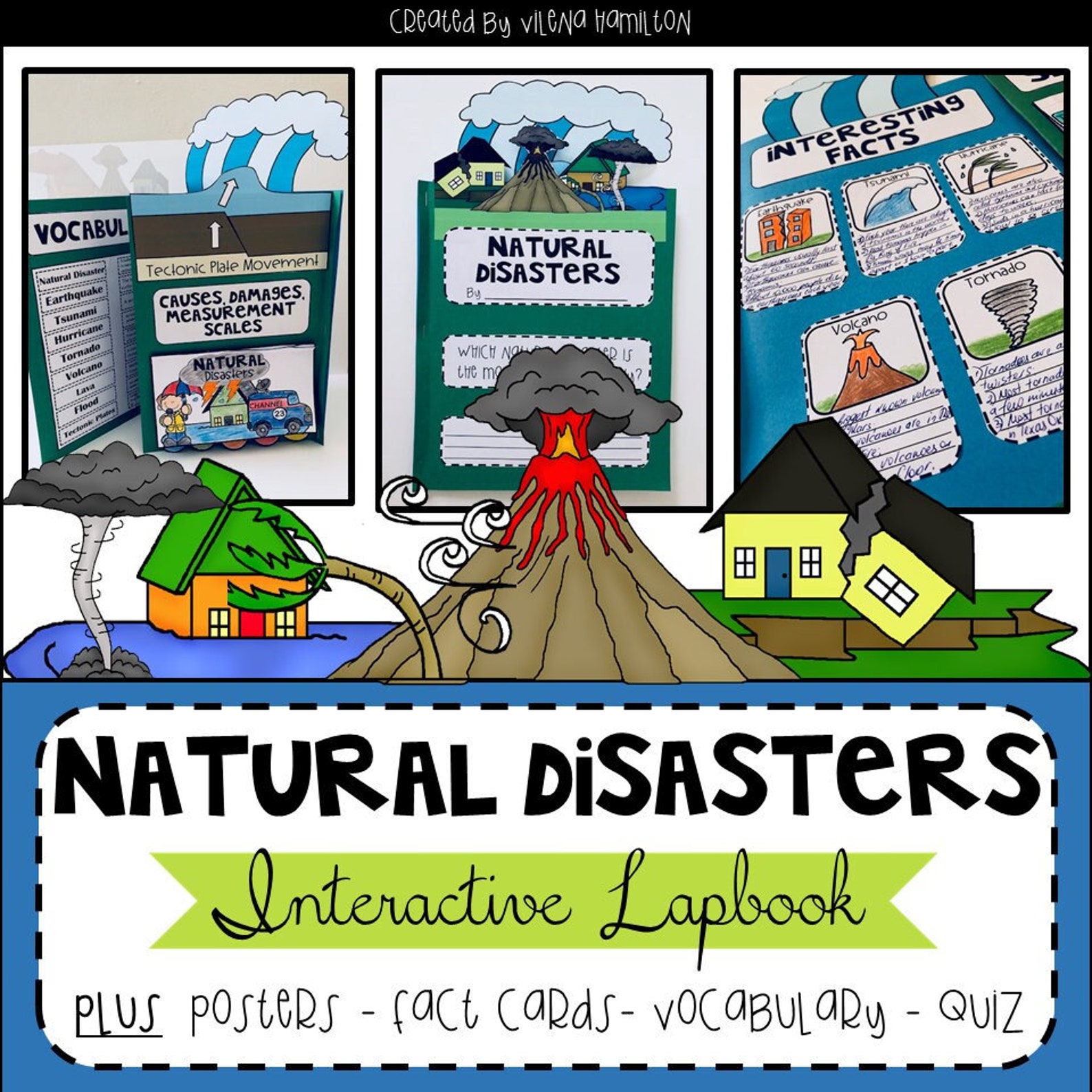 Natural Disasters Interactive Lapbook and Mini-unit - Etsy Australia
