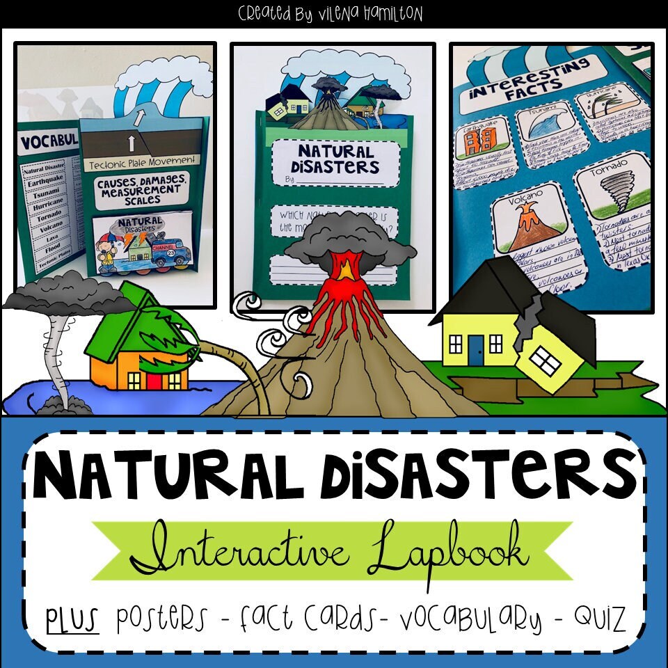 Natural Disasters Interactive Lapbook and Mini-unit - Etsy