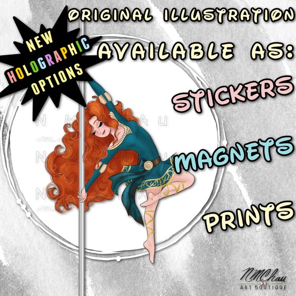 Merida From Brave Stickers - Etsy