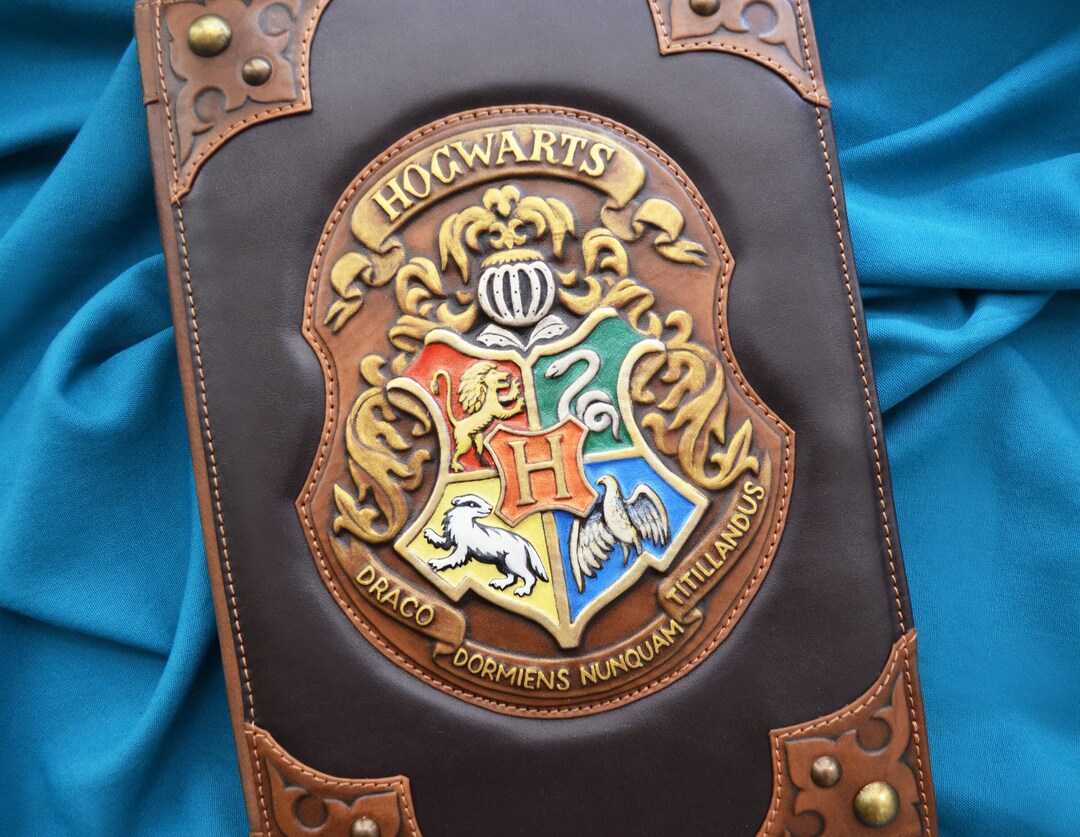 Hogwarts Leather A4 Notebook Cover Gryffindor Leather Notebook Journal ...