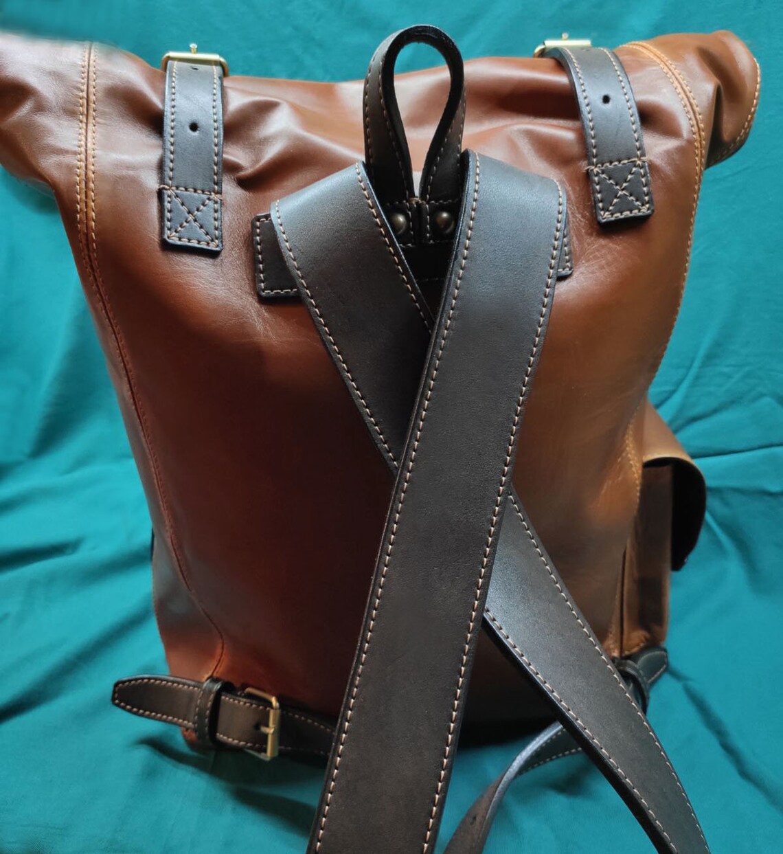 Steampunk backpack Men leather backpack Convertible backpack | Etsy