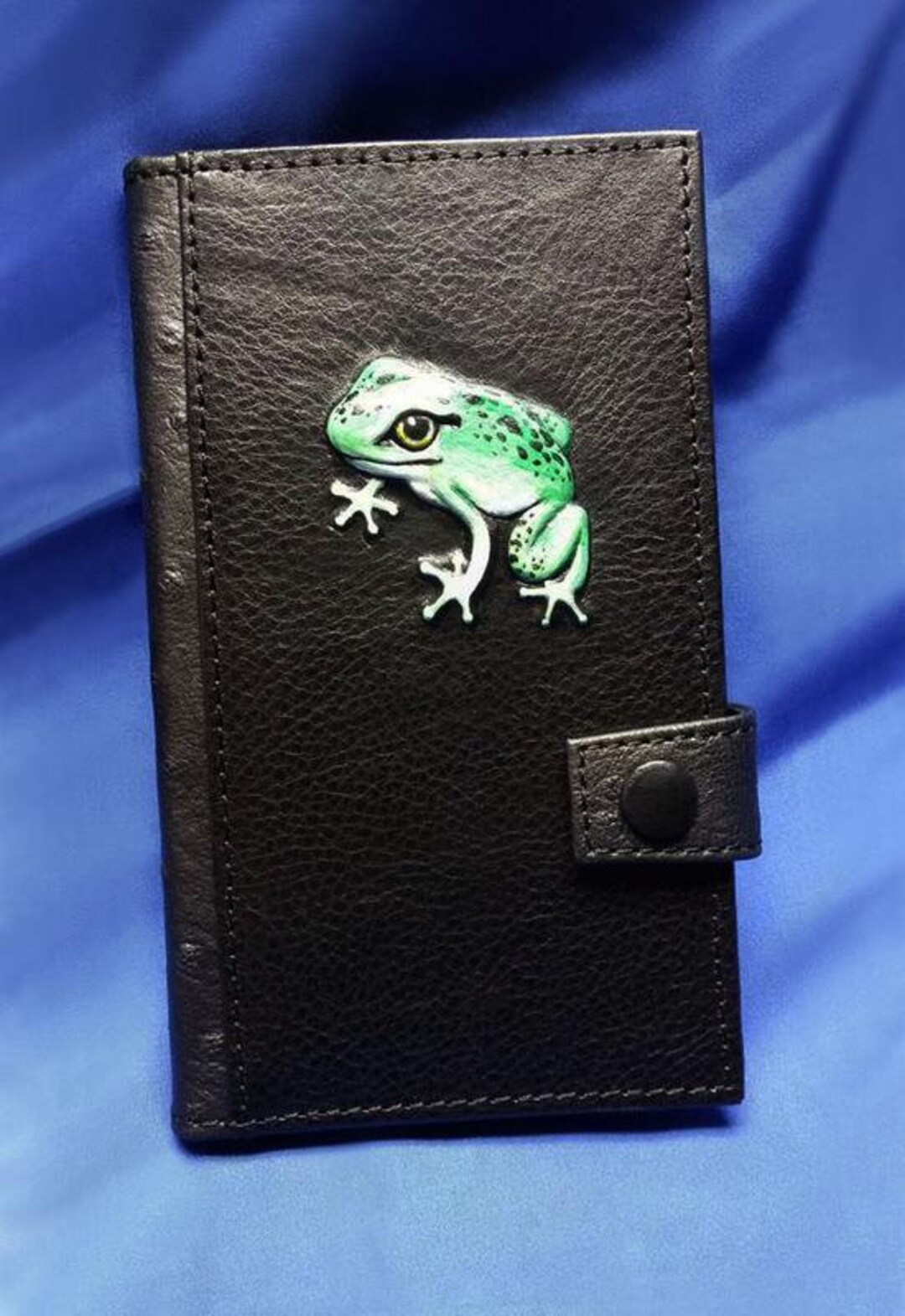 Frog Mens Leather Slim Wallet Business Card Holder Wallet Men Cute ...