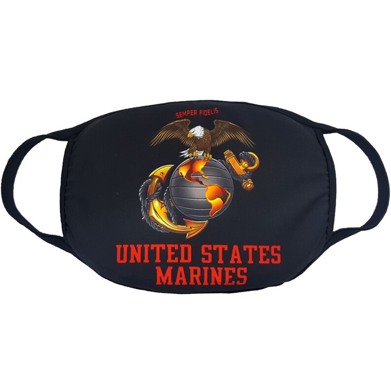 US Marine Adult Size Face Mask | Reusable Washable | Handmade in USA - Etsy