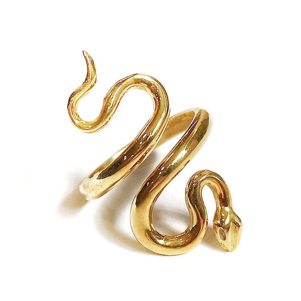 Gold Snake Ring - Etsy