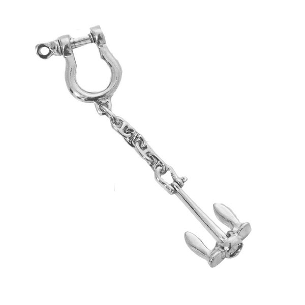 Anchor Keychain - Etsy