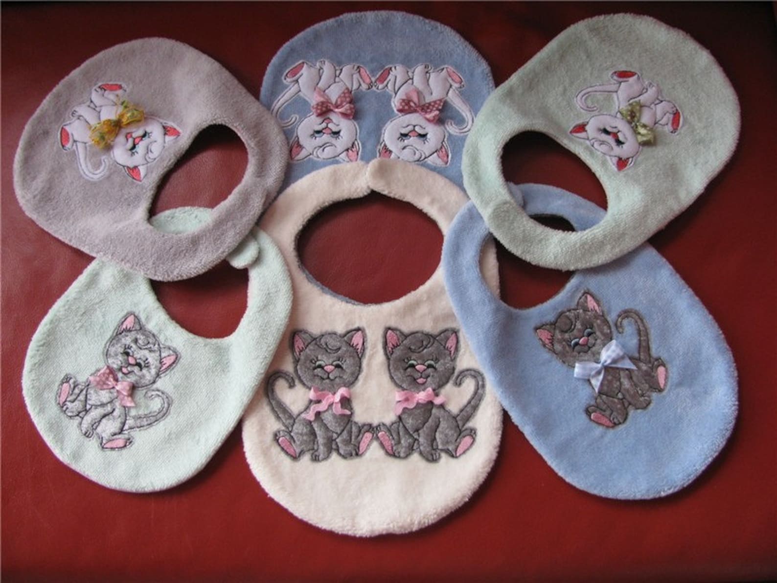 ITH Hoop Baby Bibs Project. Embroidery Machine Design 7x12 | Etsy