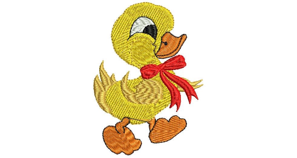 Embroidery Design Duck, Cartoon Duck, Embroidery Baby Duck, Instant ...