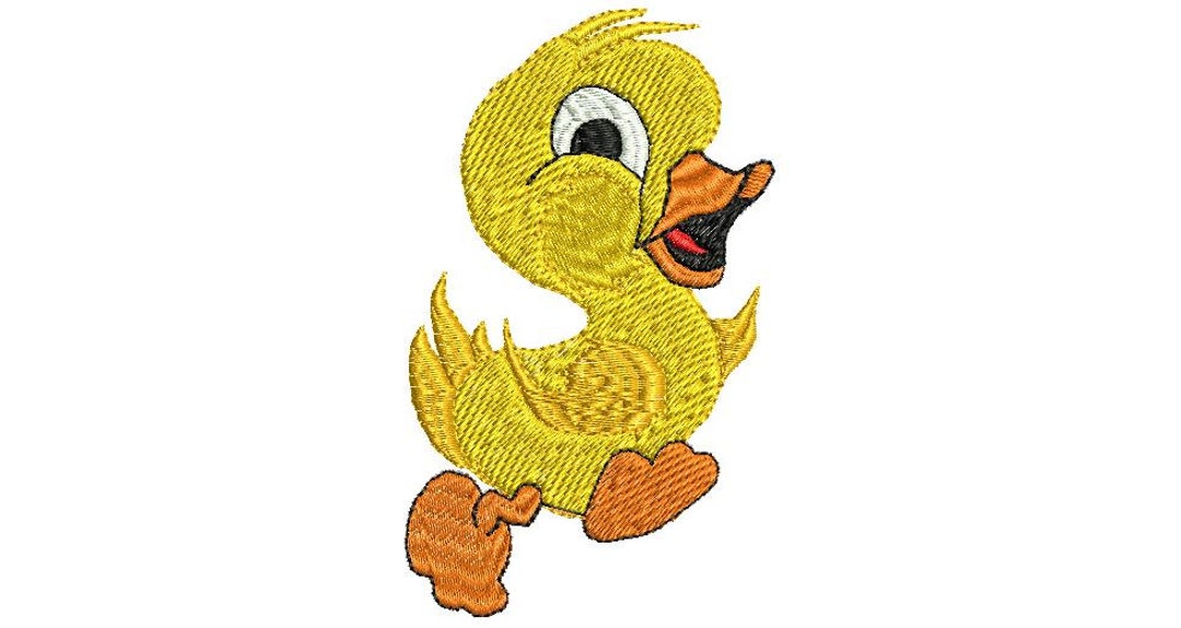 Embroidery Design Duck Comic Junior Duck Machine Embroidery Instant ...