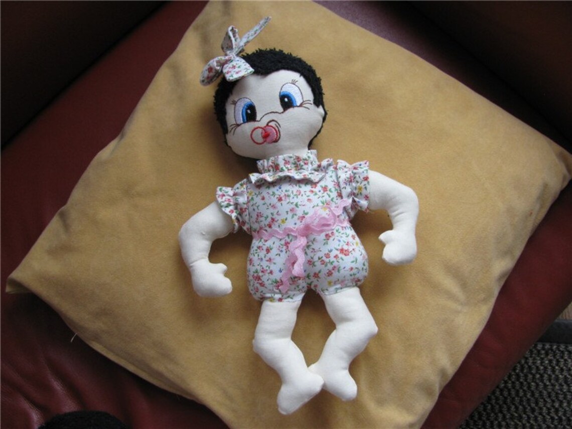 ITH Stuffie Doll, Embroidery Designs Rag Doll, Embroidery, Machine ...