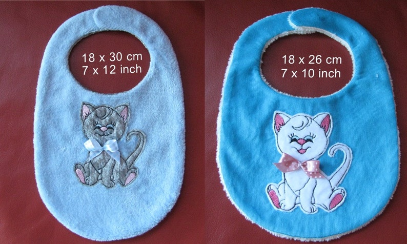 ITH Hoop Baby Bibs Project. Embroidery Machine Design 7x12, 8x12, 7 X ...