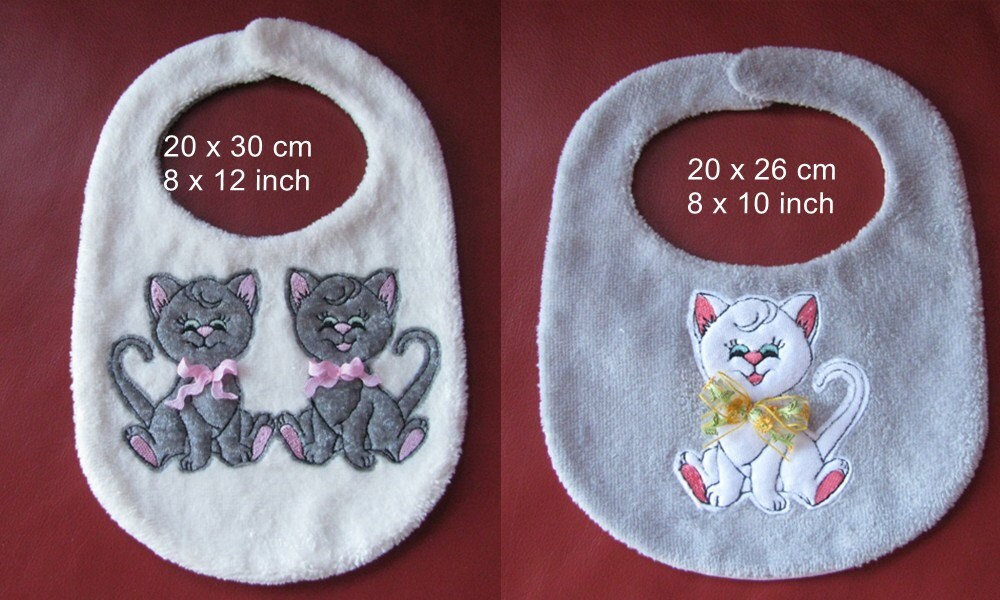 ITH Hoop Baby Bibs Project. Embroidery Machine Design 7x12 | Etsy