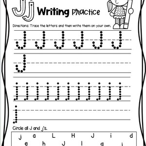 Alphabet Writing Practice – Fine Motor Skills Worksheet (digital ...