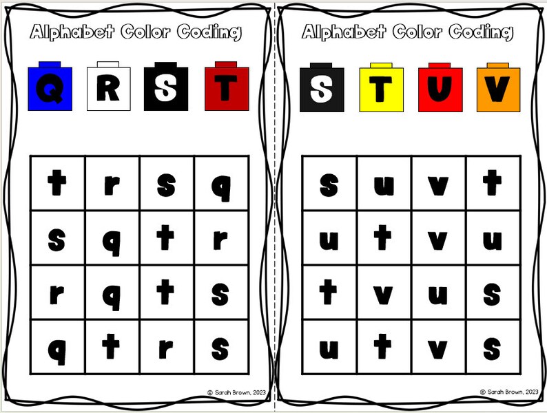 Unifix Cube Alphabet and Number Coloring Coding Activity - Etsy