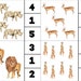 Clip Cards - Safari, Pre-k, Number Identification, Quantity, Counting ...
