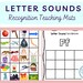 Letter Sound Recognition Teaching Mats, Phonics, Alphabet, Pictures ...