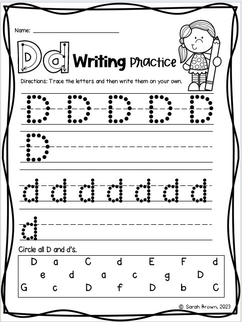 Writing Practice Letters/alphabet, Pre-k, Kindergarten, Fine Motor ...