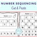 Number Sequencing - Cut & Paste Printable, Counting, Fine Motor Skills ...