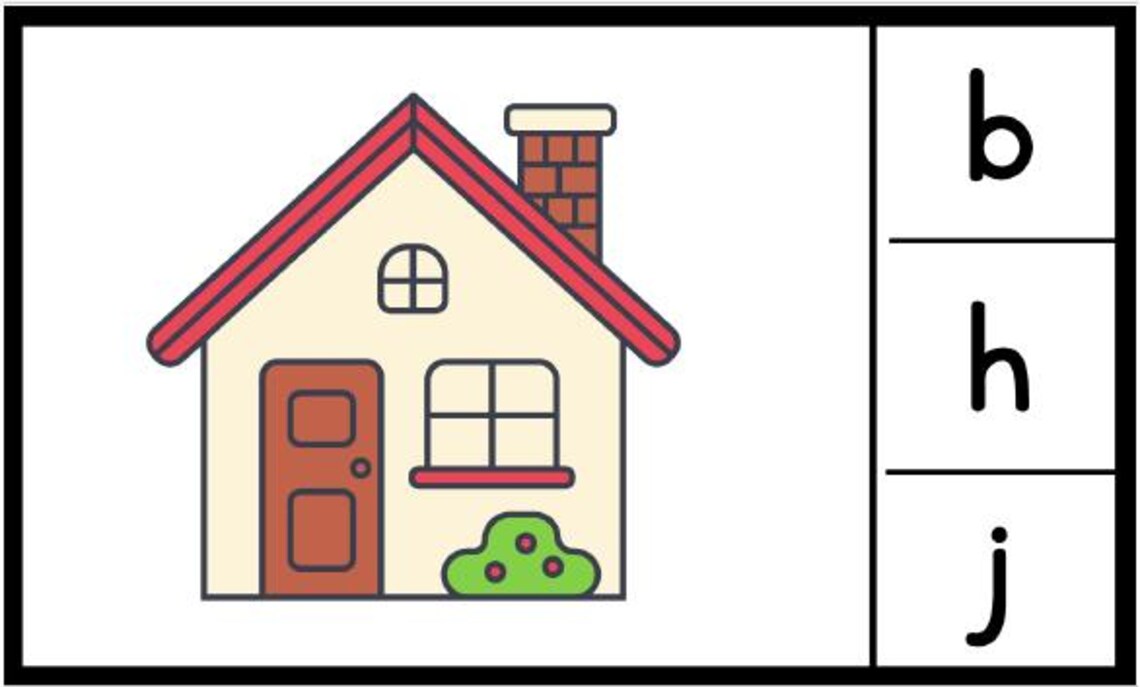 Beginning Sound Clip Card Activity - Lowercase Letters, Kindergarten ...