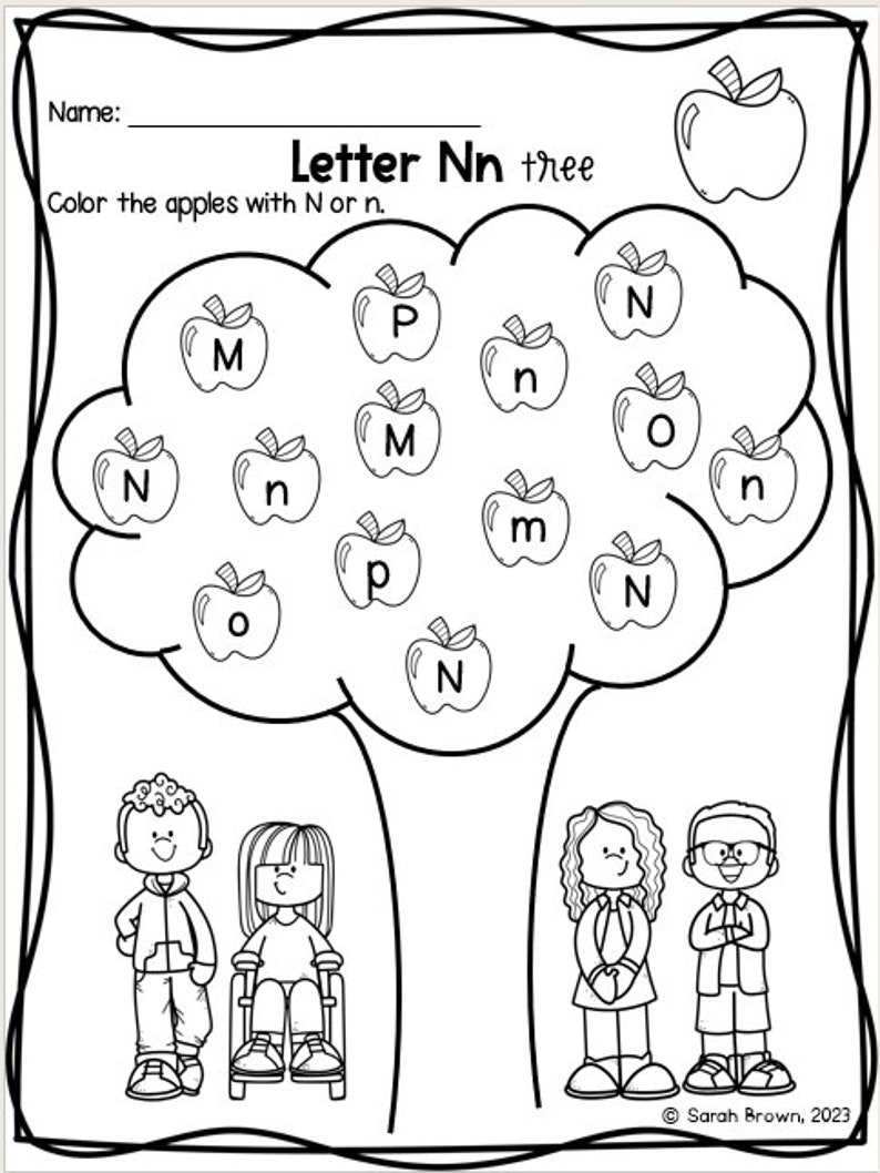 Alphabet Tree - Letter Identification, Uppercase, Lowercase, Pre-k ...