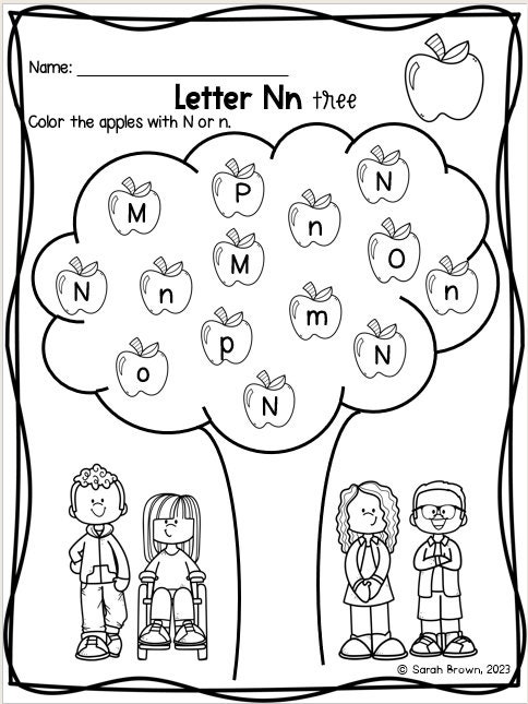 Alphabet Tree - Letter Identification, Uppercase, Lowercase, Pre-k ...