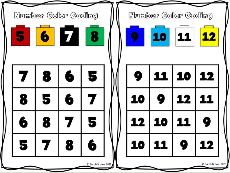 Unifix Cube Alphabet and Number Coloring Coding Activity - Etsy