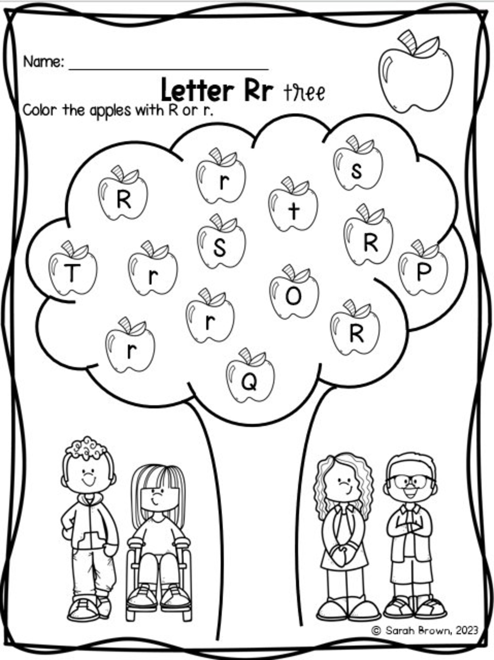 Alphabet Tree - Letter Identification, Uppercase, Lowercase, Pre-k ...