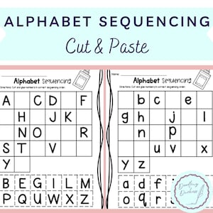 Alphabet Sequencing - Cut & Paste, Letters, Uppercase, Lowercase, Fine ...