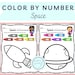 Space Color by Number Worksheet – Fine Motor Skills (digital Download ...