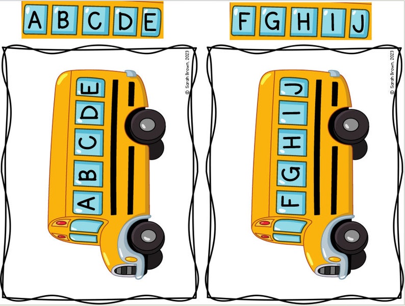 Letter Matching Activity Cards, Pre-k, Kindergarten, Alphabet ...