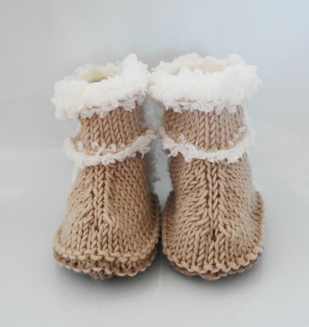 Baby Uggs, Baby Boy Booties, Fur Booties, Baby Slippers Pattern, Baby ...