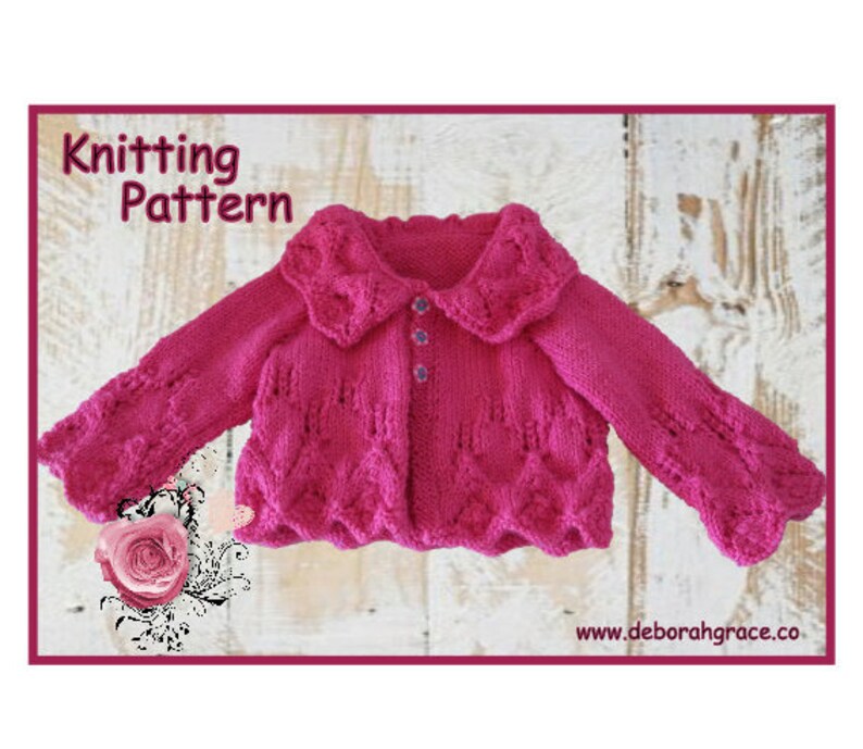 Baby Matinee Jacket Cardigan Knitting Pattern PDF Download - Etsy
