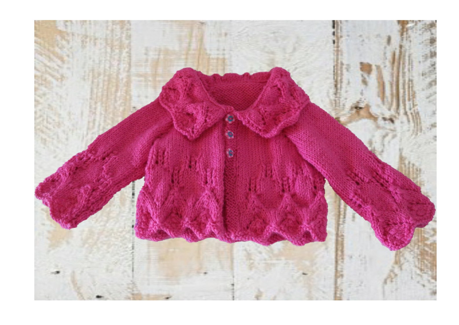 Baby Matinee Jacket Cardigan Knitting Pattern PDF Download - Etsy