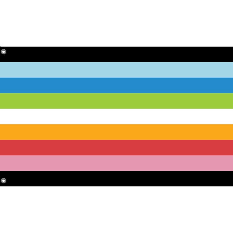 Queer Pride Flag Unique Print, 3x5 Ft / 90x150 Cm Size, EU Made - Etsy