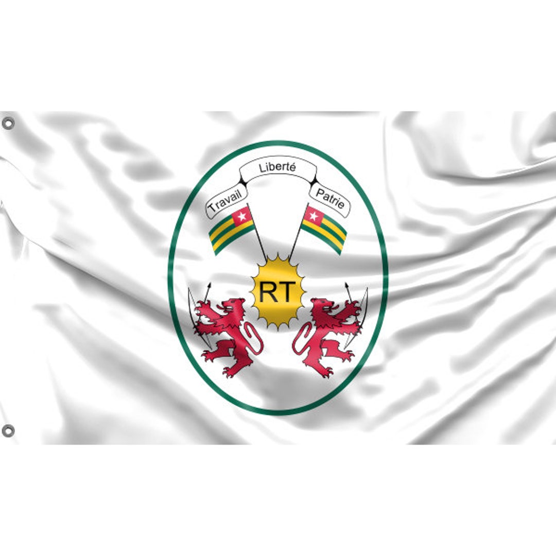 Togo National Emblem Flag Unique Design Print Hiqh Quality Materials ...
