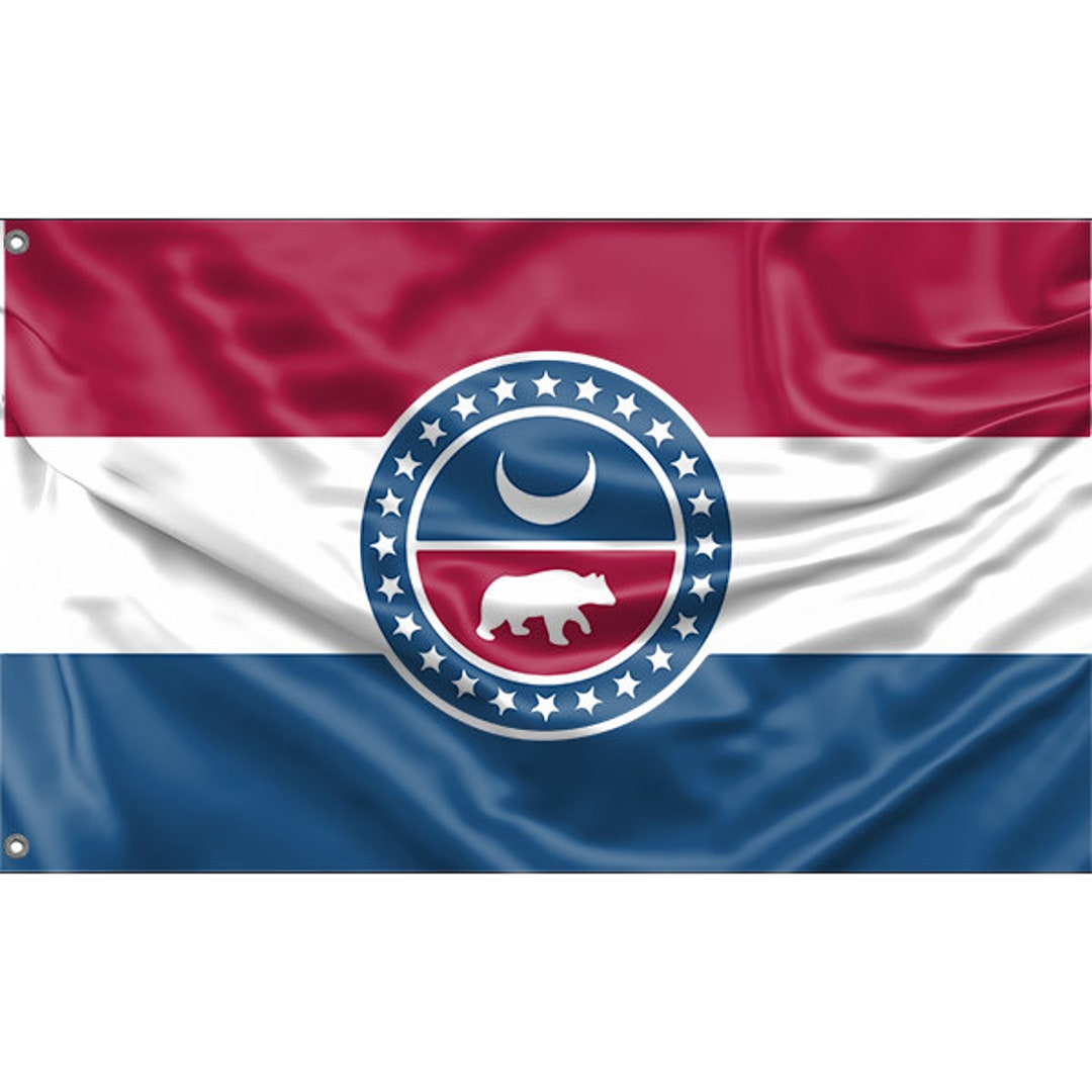 Redesigned Missouri State Flag Unique Design Print High Quality ...