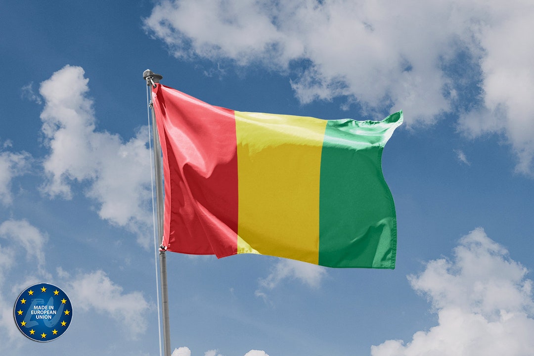 Flag of Guinea Unique Design Print High Quality Materials Size 3x5 Ft ...