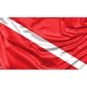 Scuba Diving Flag | Unique Design Print | High Quality Materials | Size ...