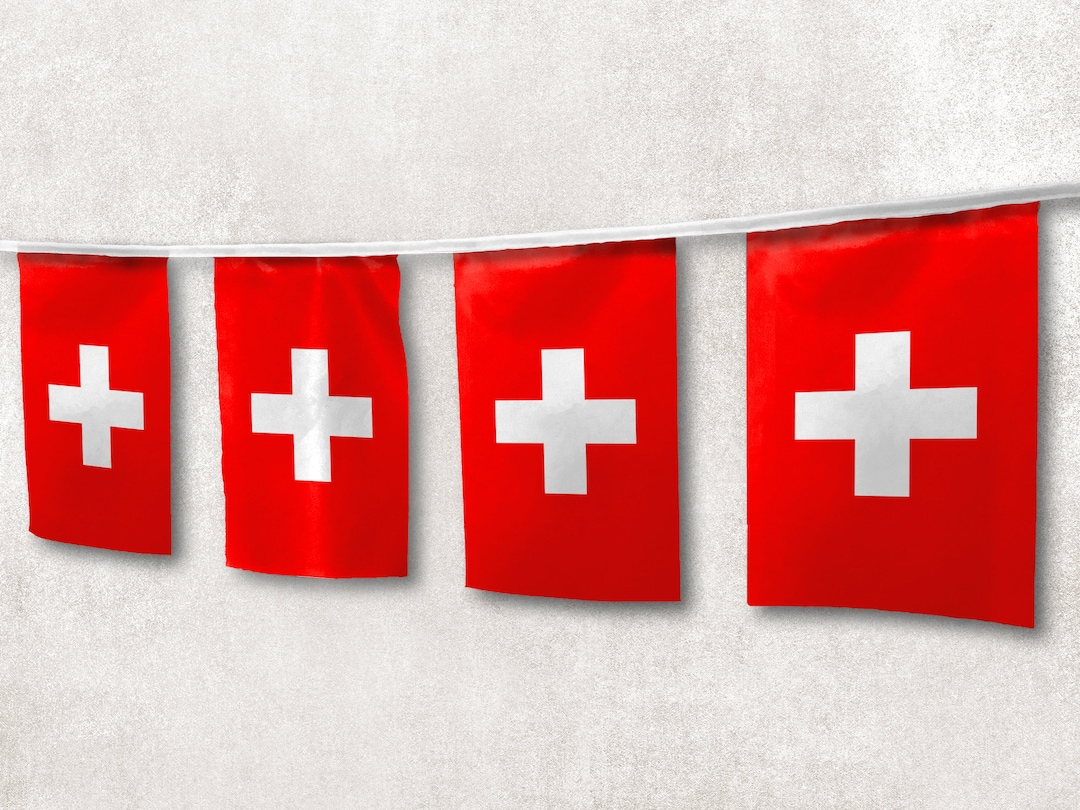Switzerland Flag Garland | Unique Design Home Decor | High Quality ...