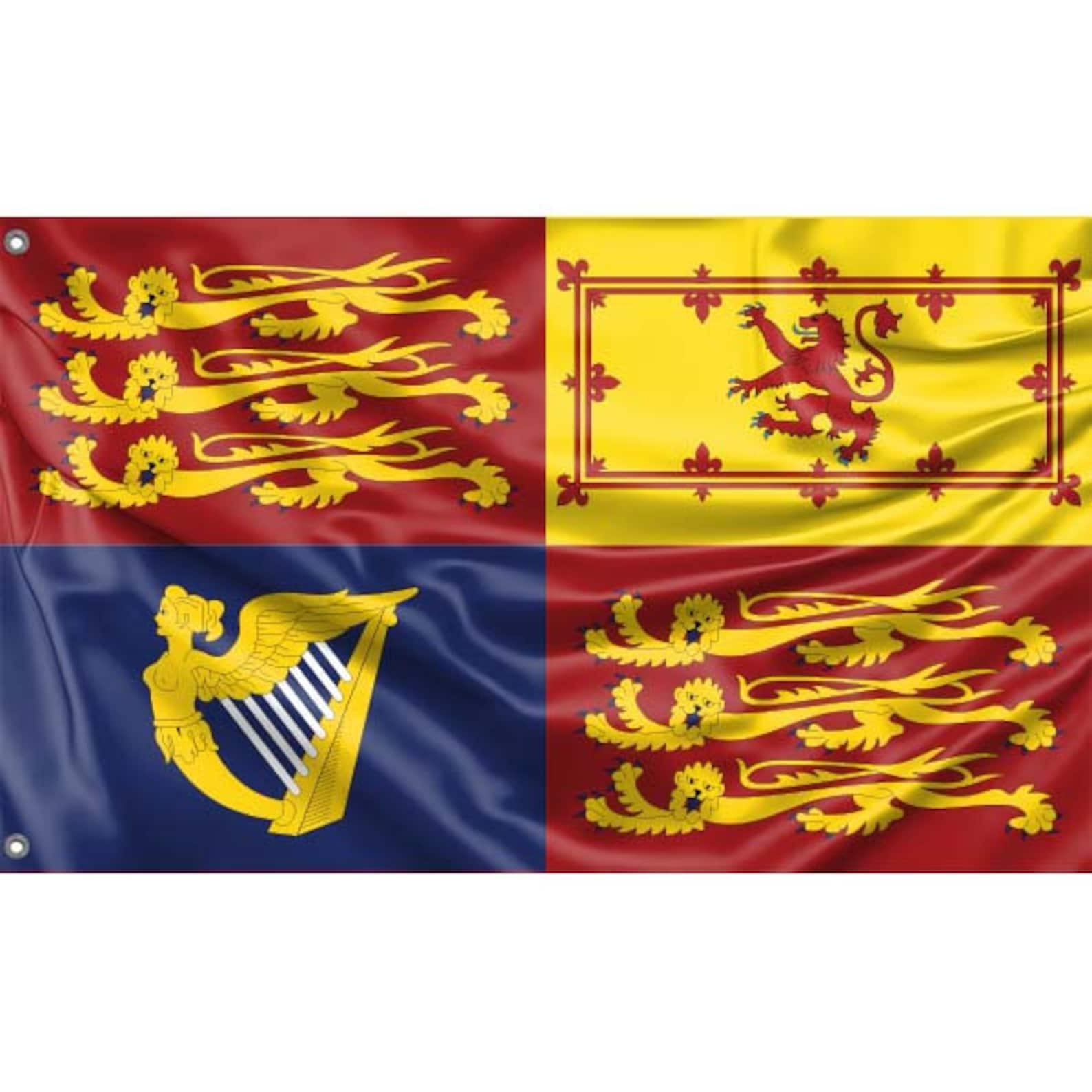 Royal Standard of the United Kingdom Flag | Unique Design Print | Hiqh ...