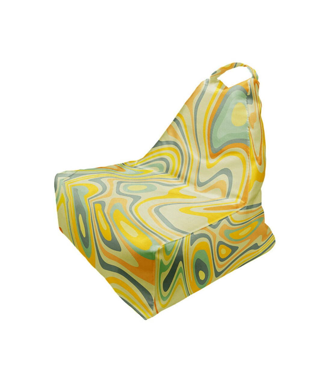 Bean Bag Pop Art Wavy Curl Print | Unique Design VI | Full Print ...