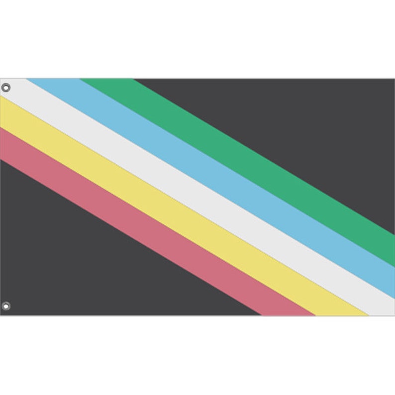 Visually Safe Disability Pride Flag Unique Design Print - Etsy