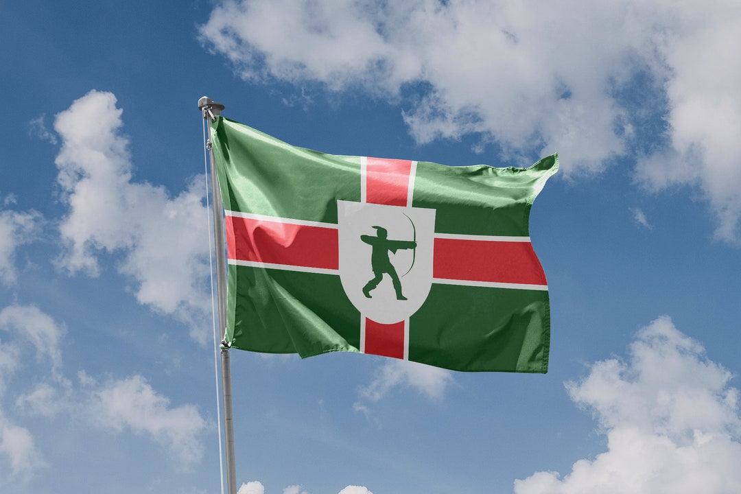 County Flag of Nottinghamshire, UK | Unique Design Print | High Quality ...
