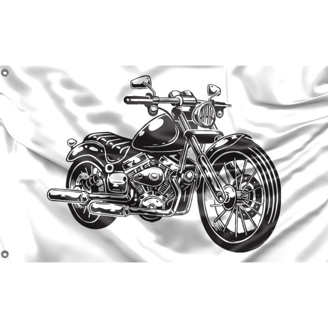 Old Chopper Flag Unique Design Print High Quality Materials Size 3x5 Ft ...