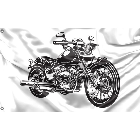 Old Chopper Flag Unique Design Print High Quality - Etsy