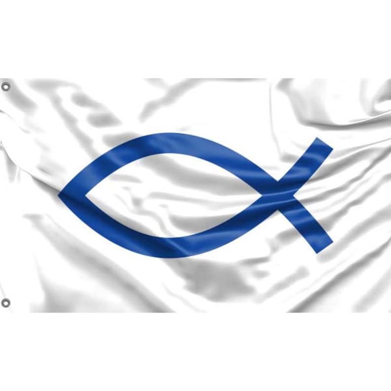 Christian Fish Flag | Unique Design Print | High Quality Materials ...