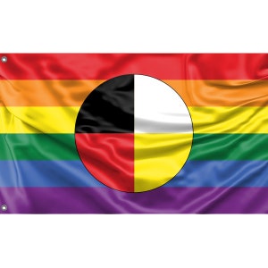 Two-spirit Pride Flag Unique Print, 3x5 Ft / 90x150 Cm Size, EU Made - Etsy